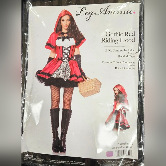 Leg Avenue | Other | Leg Avenue Gothic Red Riding Hood Costume Size L ...